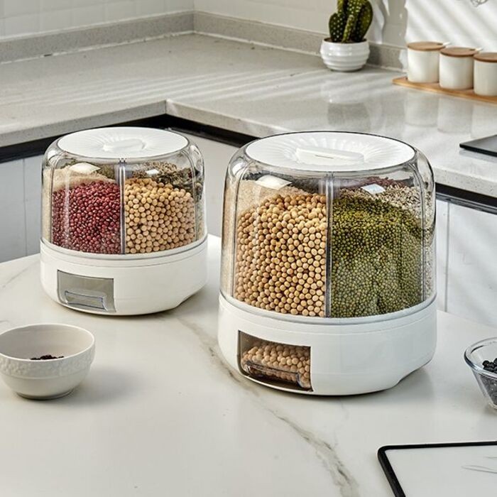 The Rotating Rice Drum Is Divided Into Grammed Rice Drum And Coarse ...