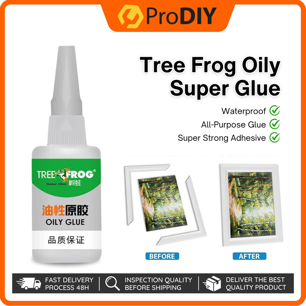 50g Super Glue Tree Frog Oily Glue Tube Adhesive Glue Liquid Gam Kasut ...