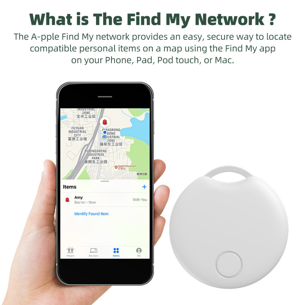 Ankndo Smart Air-Tag Tracker Locator Work with Aple Find My App Smart ...