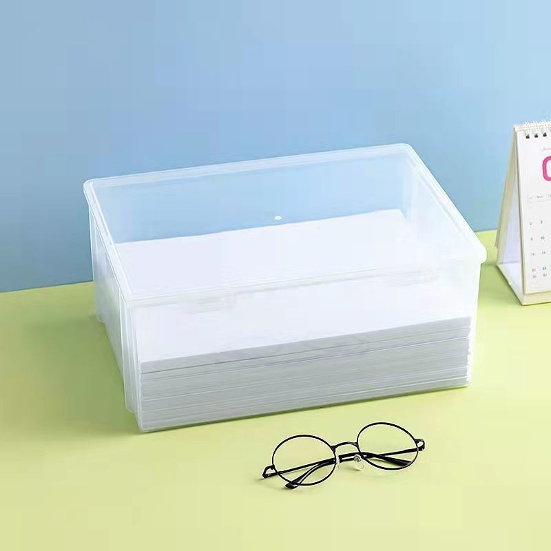 Transparent A4 File Classification Certificate Storage Box Drawer ...