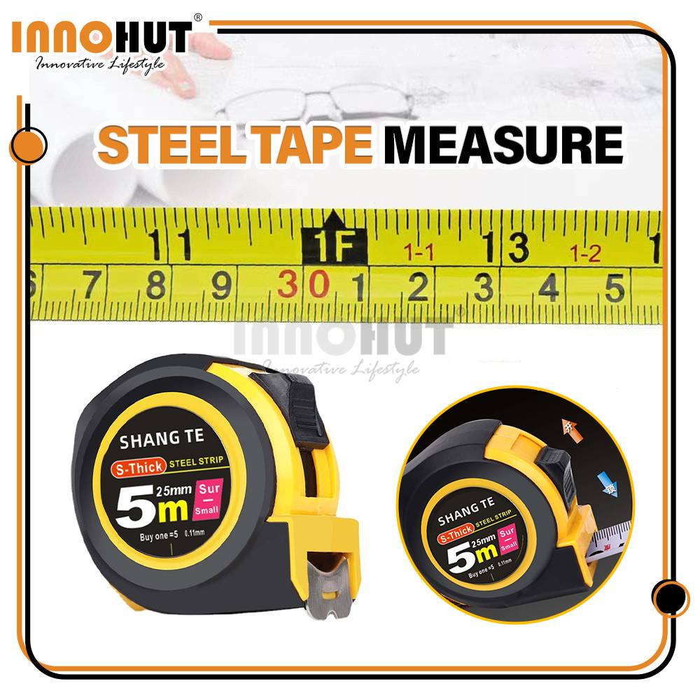 [3M/5M/7.5M/10M] Innohut Industrial Measuring Tape Heavy Duty Measurement Tape Pita Pengukur ...