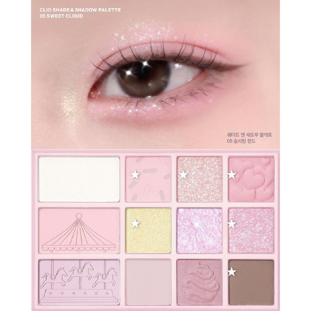 [CLIO] Shade & Shadow Palette 9.6g (Sweet Cloud Collection | 12 shades ...