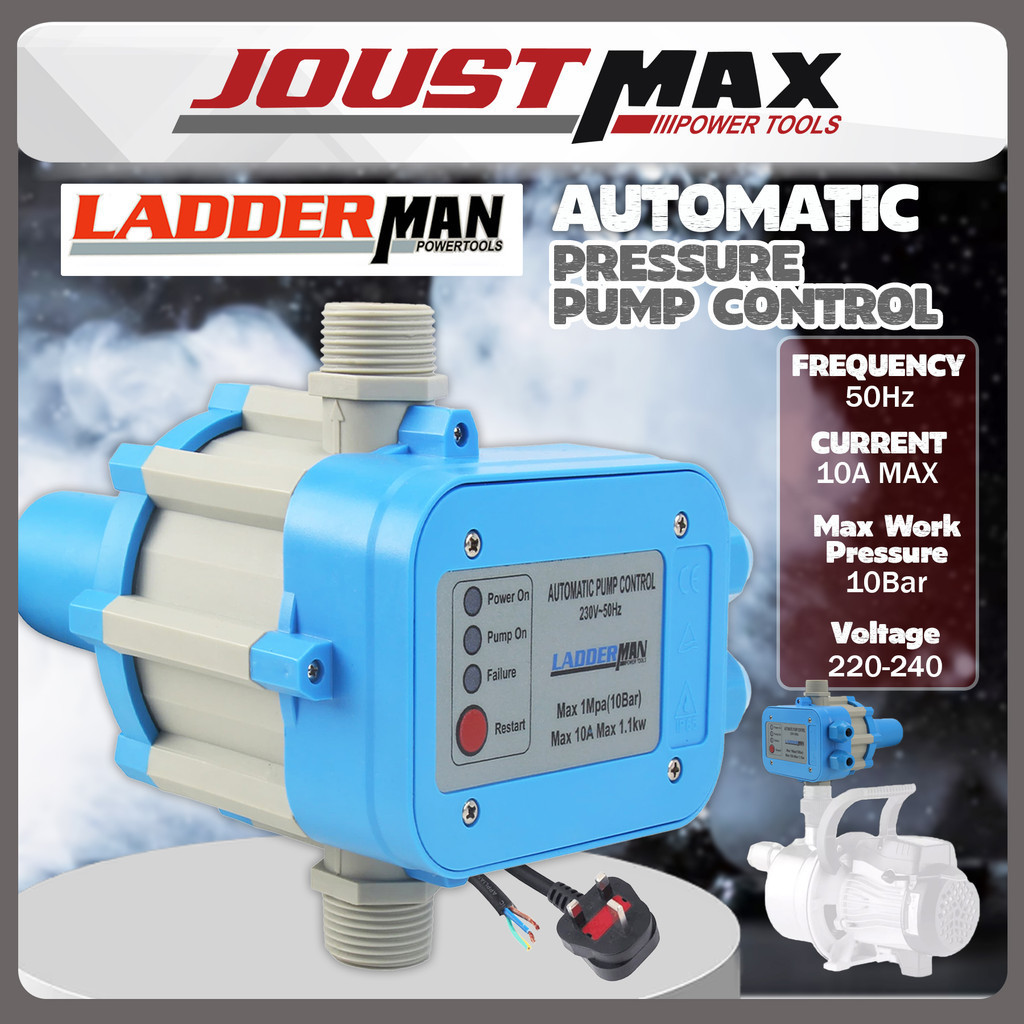 LADDERMAN Automatic Water Pump Pressure Controller Regulator Water Pump ...