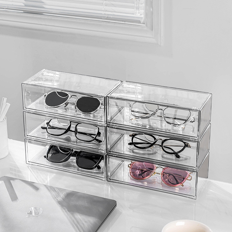 Shopclassyshop Acrylic drawer storage box stacked for glasses ...