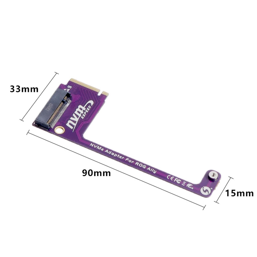 PCIE4.0 For Rog Ally Handheld Transfer Board 90° Degree M2 Adapter ...