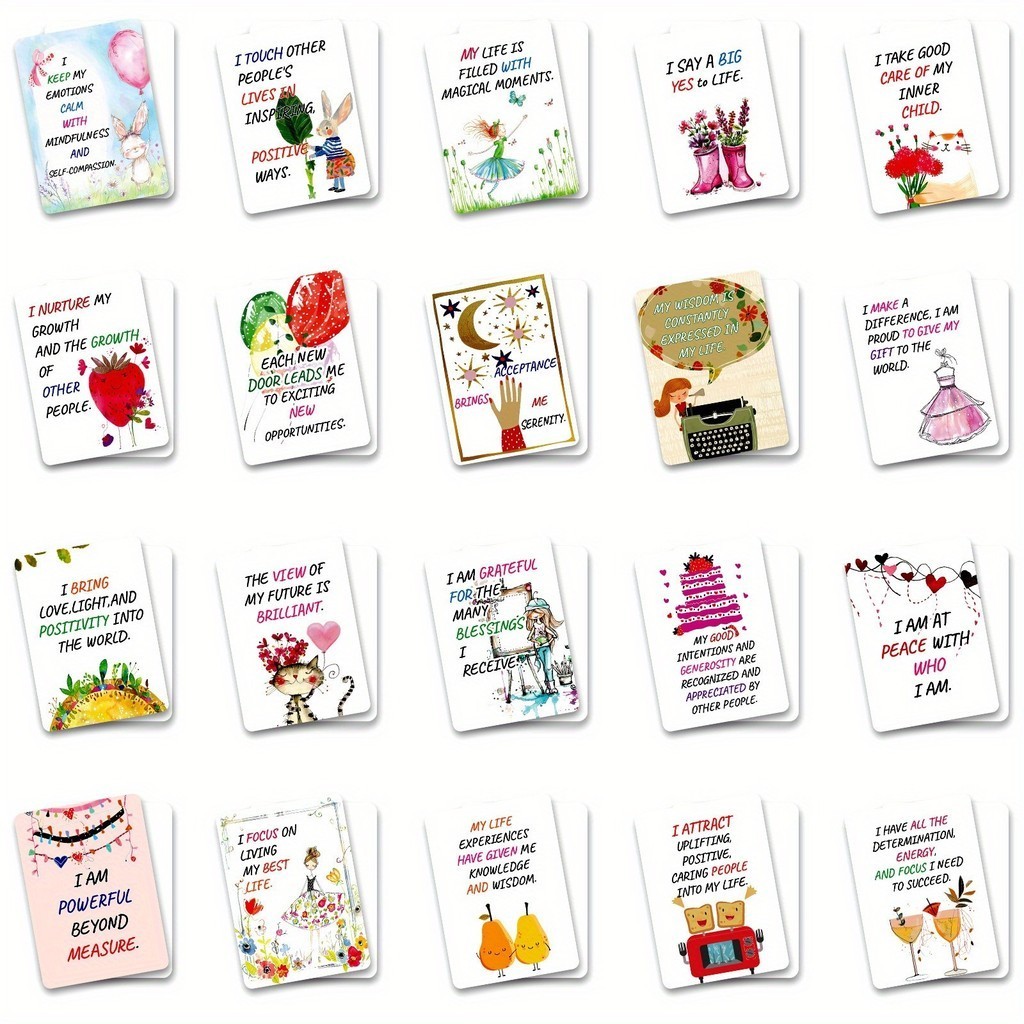 50 Pcs Cute Encouragement Note Cards Incentive Motivational Positive ...