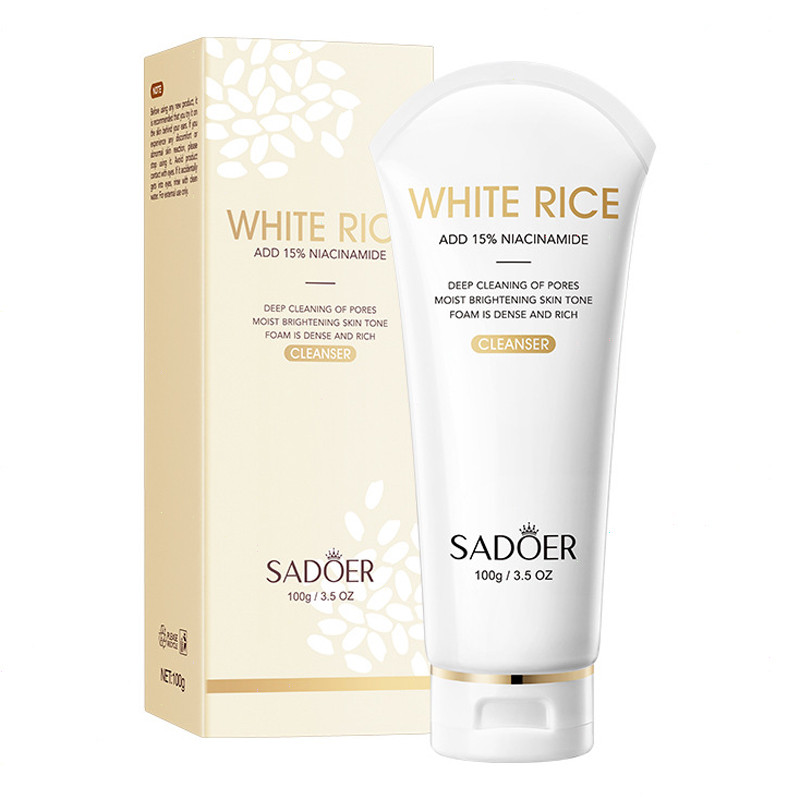 ROREC SADOER White Rice Nicotinamide Brightening Cleanser Deep Cleaning ...