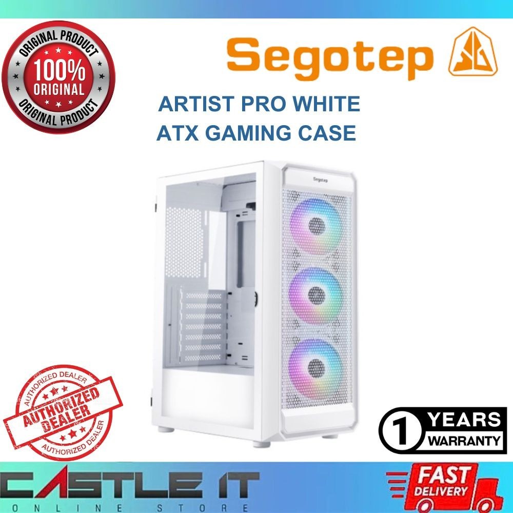 Segotep ARTIST PRO ARGB WHITE RGB / ARGB 3x Fan Controller 12CM 120MM ...