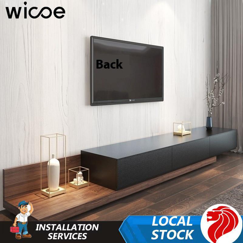 Wise Console Cabinet TV Nordic Tea Table Combination Black Walnut ...