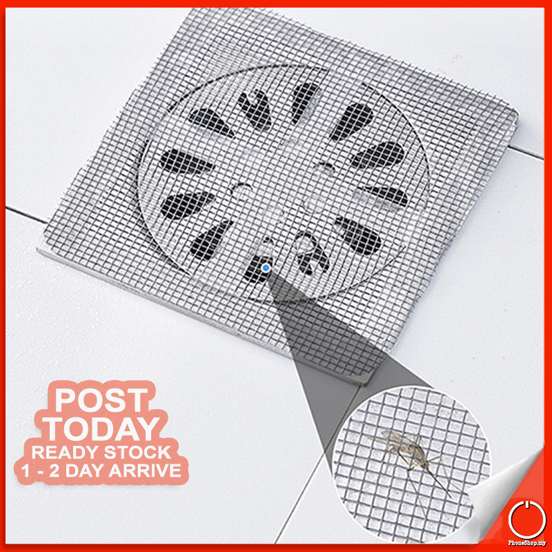 TRAP GUARD 10/20/30/50pcs Disposable Floor Drain Sticker Cover Catcher ...