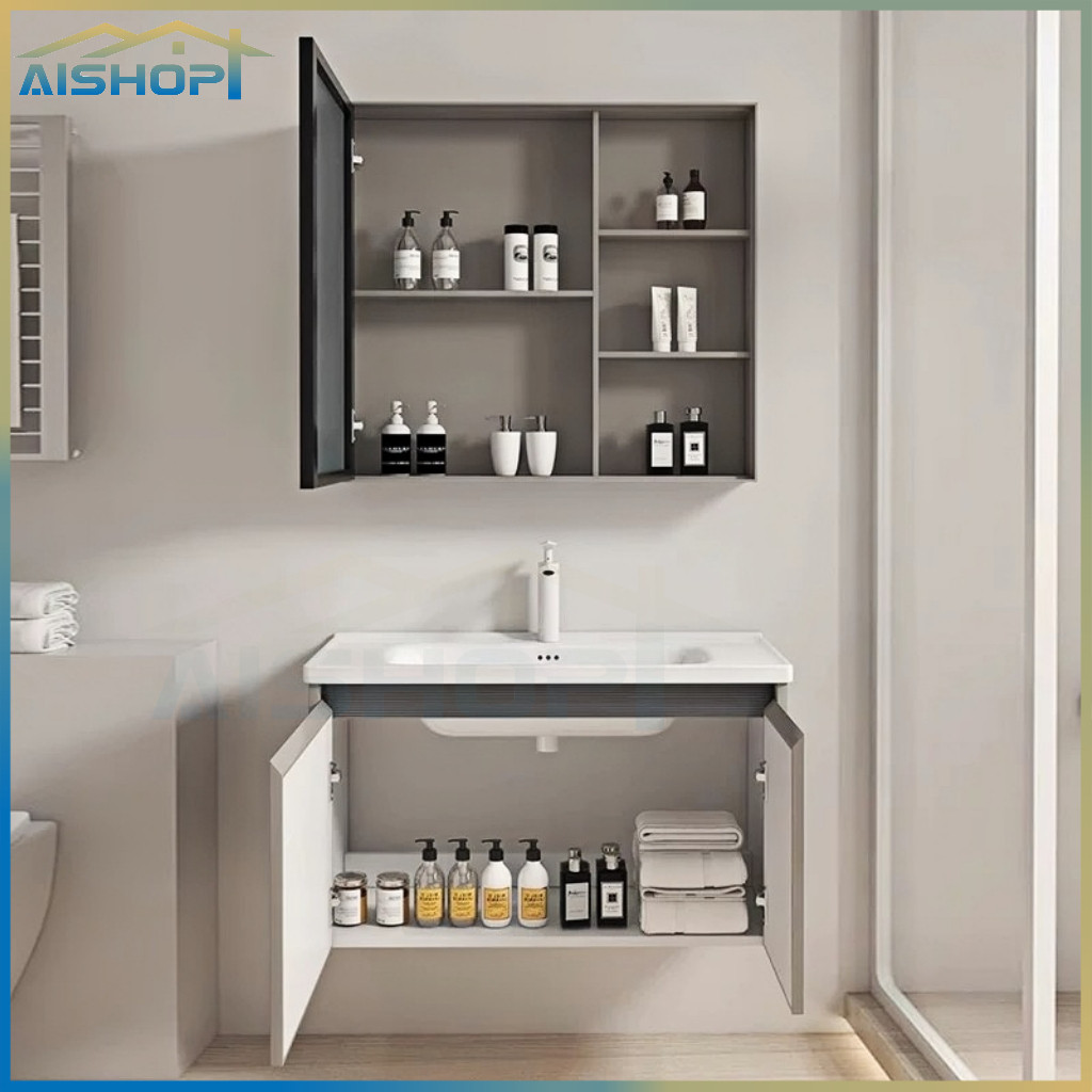 [SG Stock]SUS 304 Stainless Steel Smart Bathroom Vanity Cabinet ...