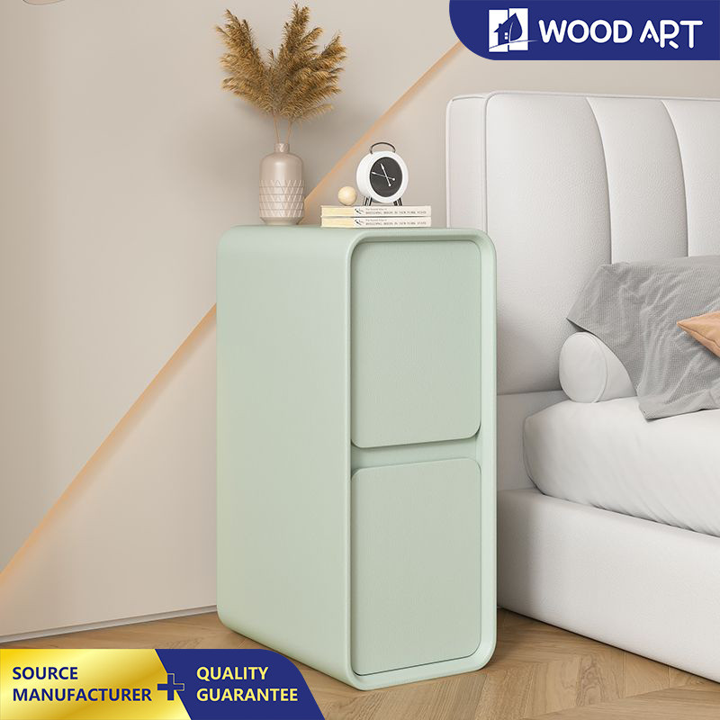 ZL French Cream Style Bedside Table Cabinet Solid Wood Table Small ...