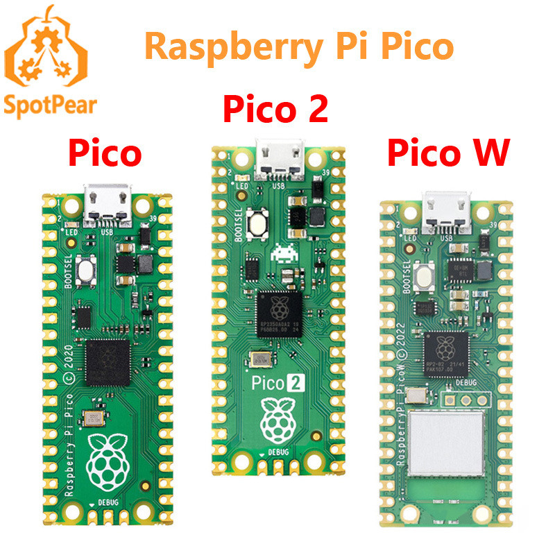 Raspberry Pi Pico / Pico-2 / Pico-W Option Microcontroller Board Pico 2 RP2350 / Pico W RP2040 ...