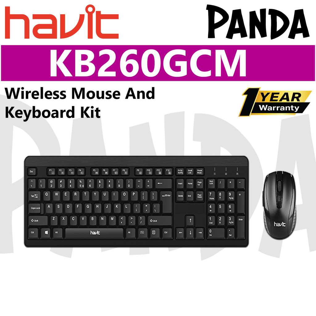 Havit Wireless Keyboard & Mouse (KB260GCM) | Shopee Singapore