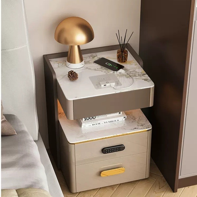 Smart Bedside Table Simple Modern Bedroom Drawer Cabinet Narrow 30cm ...