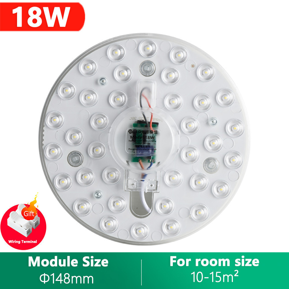 Ceiling Light LED Module 220V-240V Round LED Panel Light 12W 18W 24W ...