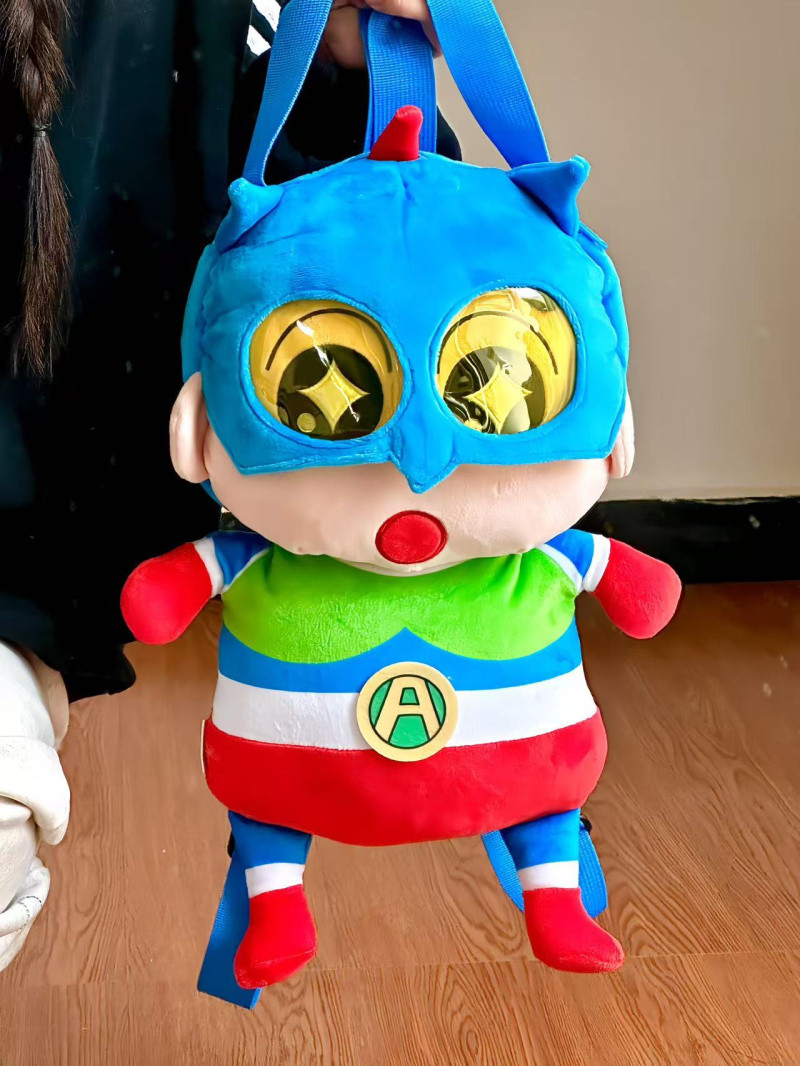 2025New Crayon Shin-chan Face-Changing Dynamic Superhero Backpack Cute ...