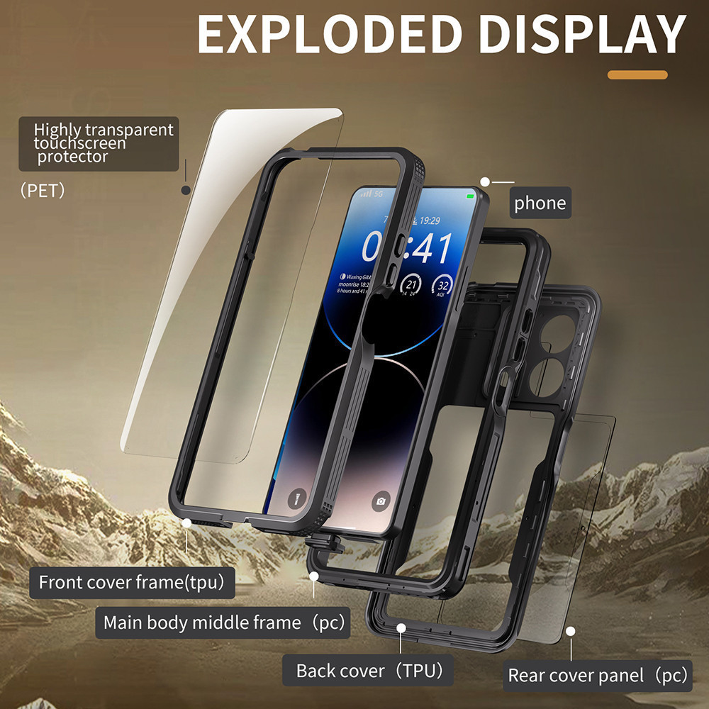 Snorkeling Underwater Case for Xiaomi Poco X6 360 Full Cover Front ...