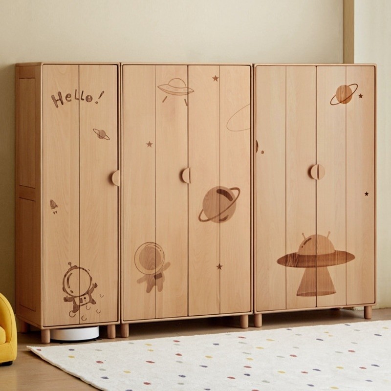 Children's Minimalist Bedroom Cartoon Storage Cabinet Large Capacity ...