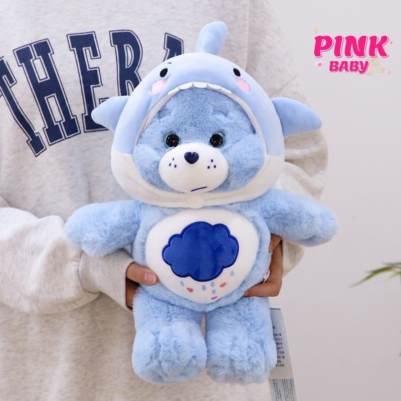 Genuine Shark Hat Care Bears Stuffed 2in1 Care Bears Teddy Bear Cartoon ...