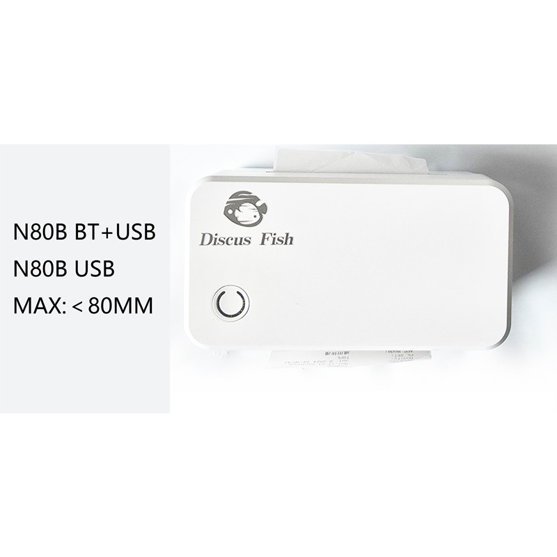 Discus Fish Bluetooth USB Direct Thermal Printer Support A6 Shipping ...
