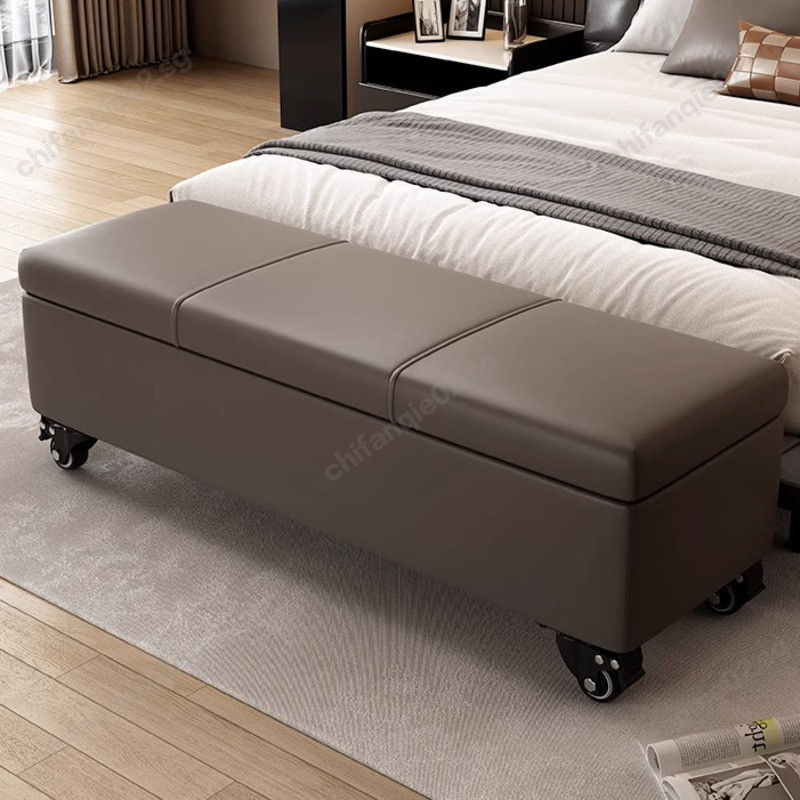 Store Rectangular Storage Sofa Bench Dressing Room Rest Bench Bed End ...