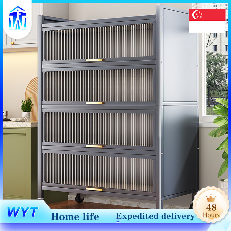 Kitchen Cabinet Multi-laye Kitchen Rack Home Multifunctional Oven ...