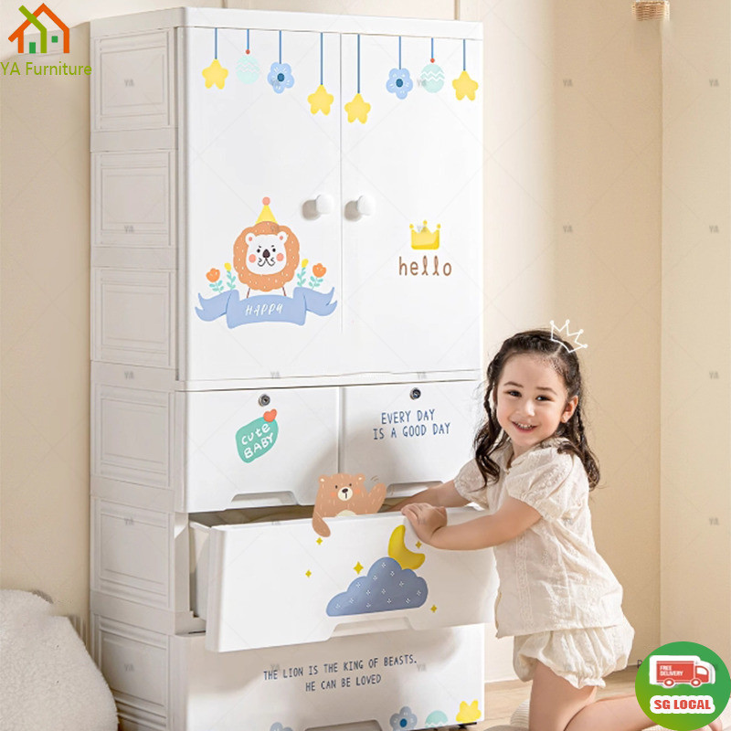 YA Extra thick plastic simple baby storage cabinet children's small ...