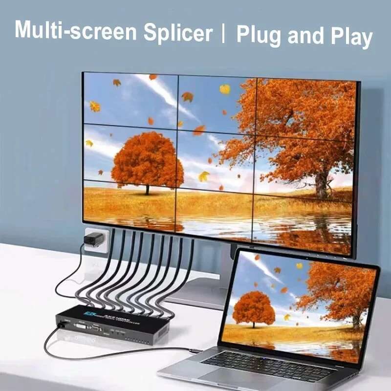 4K 3x3 DVI Video Wall Controller 1x3 1x4 2x3 2x4 Vs 2x2 HDMI Video Wall ...
