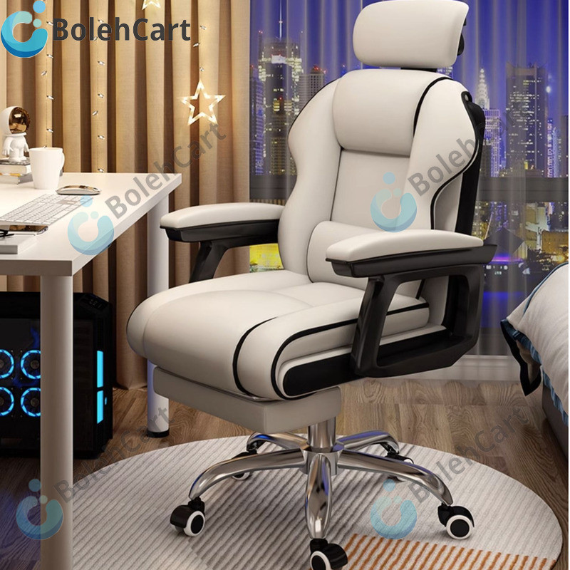 Home Backrest Office Chair Mobile Rotating Computer Chair Light Luxury ...