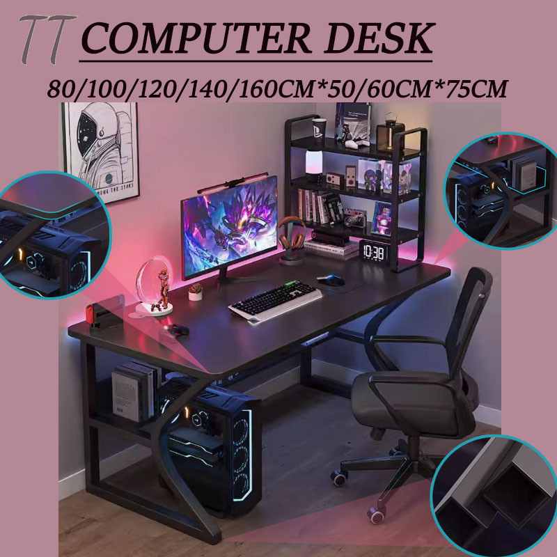 TT Computer Desk Desktop Simple Gaming Desk Small Unit Home Desk ...