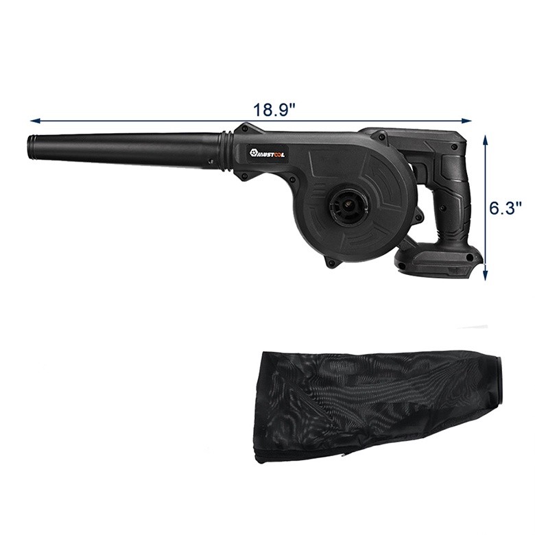 1500W 288VF Cordless Electric Air Blower Vacuum Blowing Suction Leaf PC ...