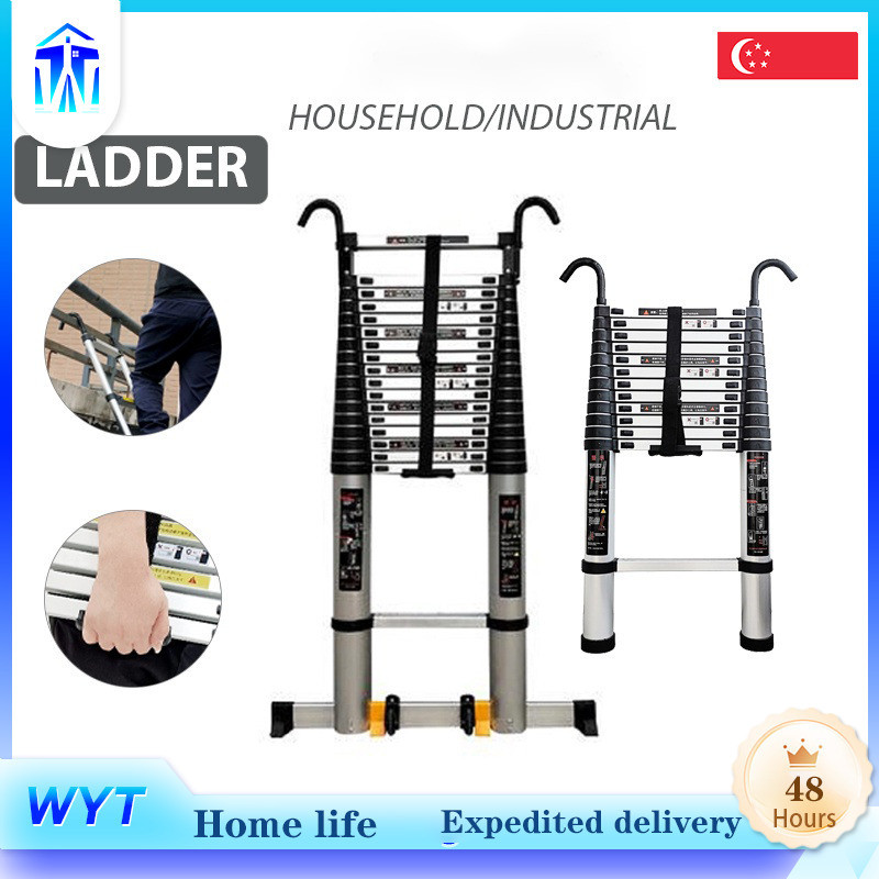 Ladder 7m Telescopic Ladder With Hook High Quality Single Side Ladder ...