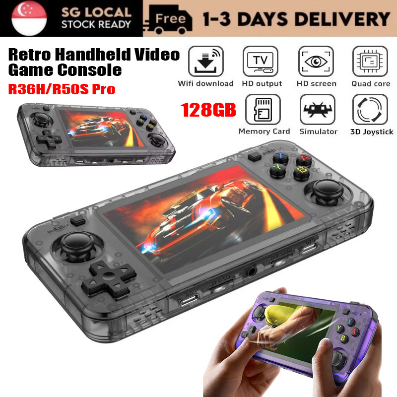 【SG】R36H/R50S Pro Retro Dual Joystick Arcade Handheld Video Game ...