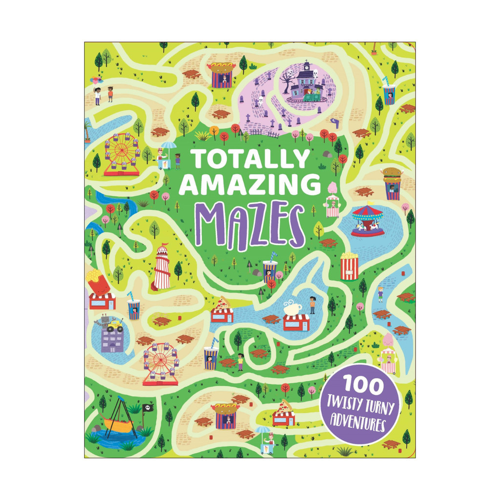 Totally Amazing Mazes Big Activity Book For Kids To Find & Solve 100 ...