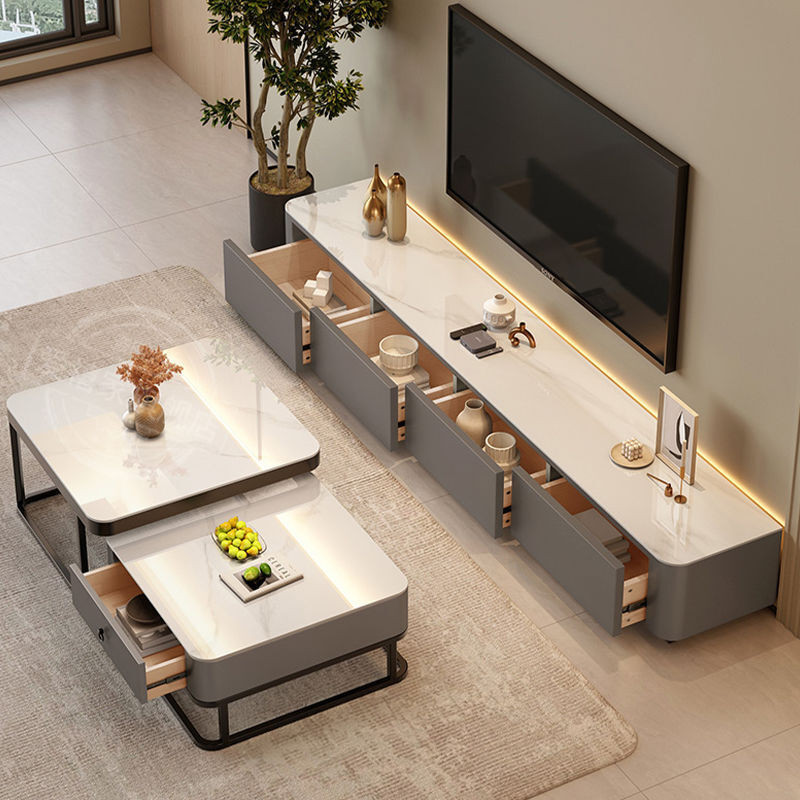 Rock Panel TV Console Living Room TV Cabinet Modern Simplicity Coffee ...