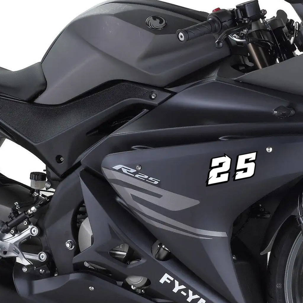 Number 0123456789 Motorcycle Sticker Motorcross Fuel Helmet Windshield ...