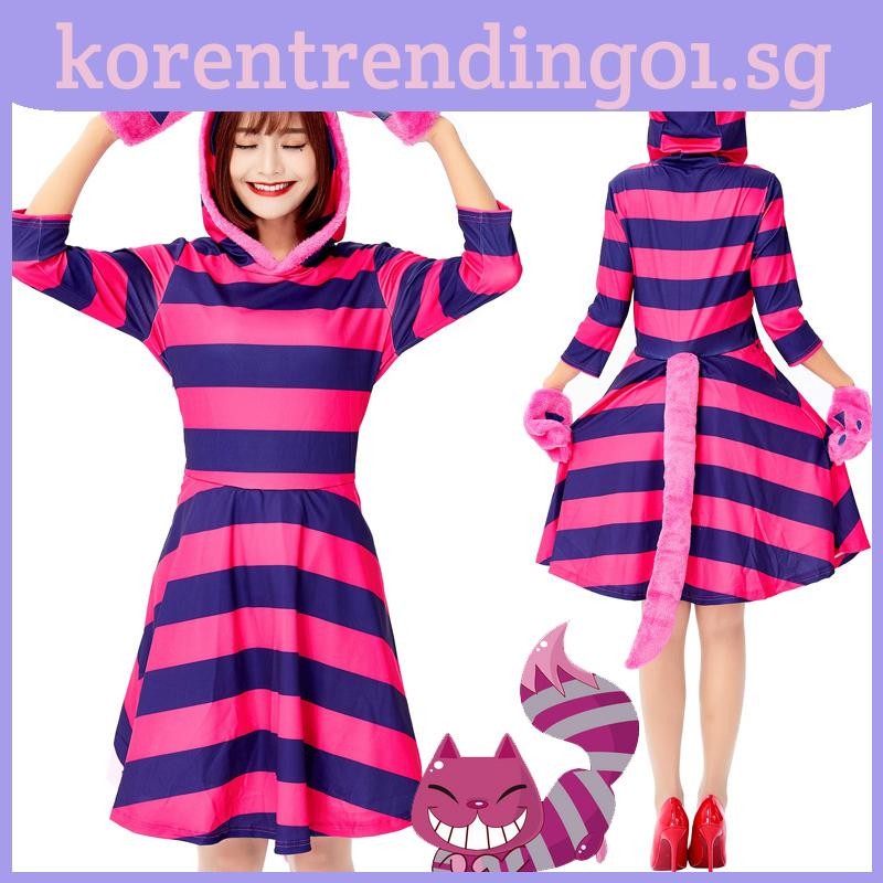 Alice In Delightful Wonderland Cheshire Cat Costume Featuring Size ...