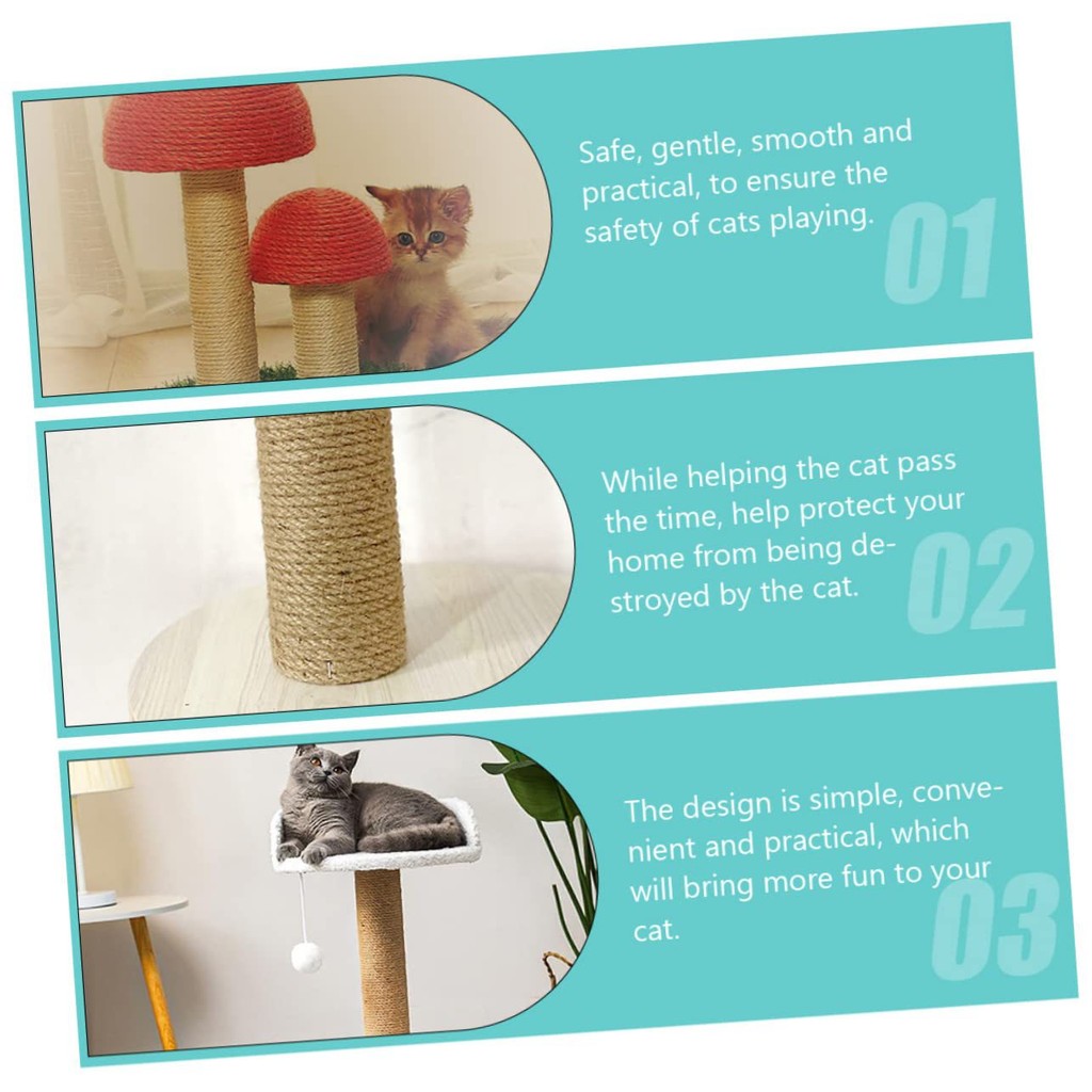 [48H Shipping] Scratching Pole Cat Climbing Frame Homemade diy Cat Tree ...
