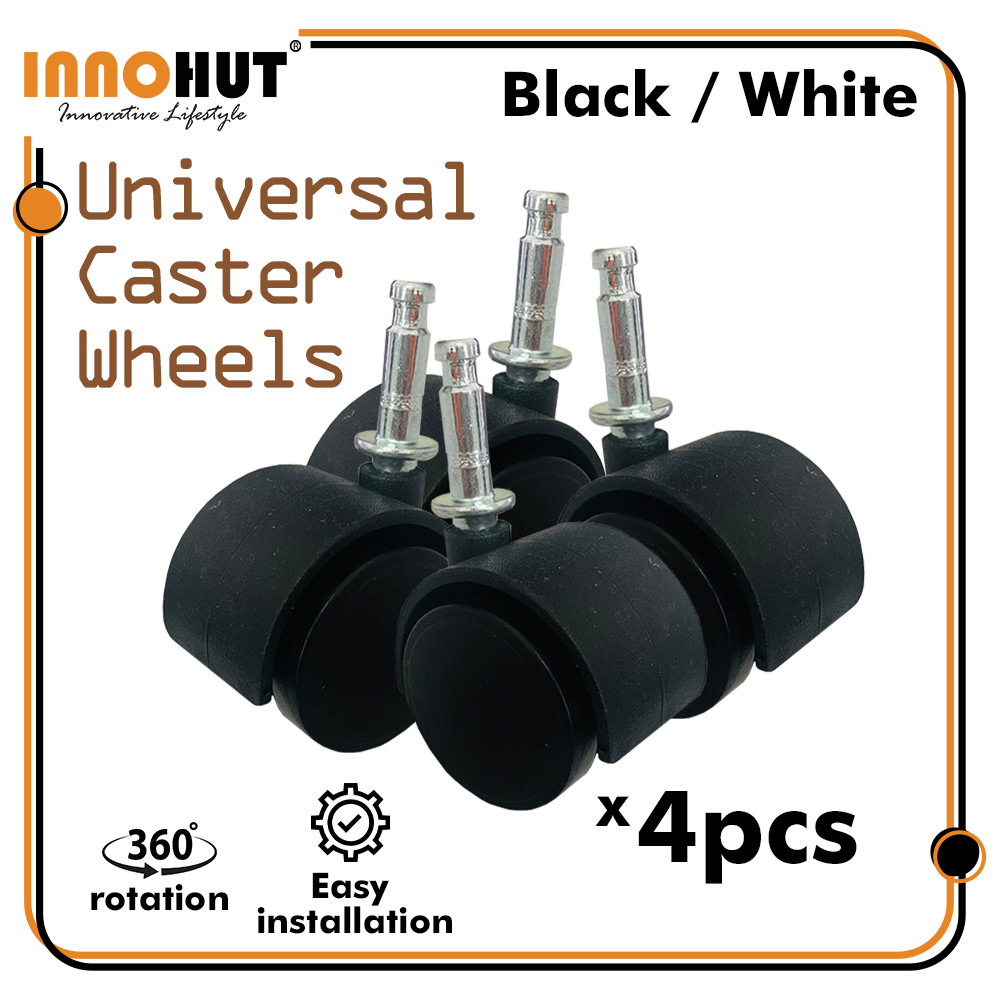 [1SET | 4PCS] Innohut 30MM Universal Nylon Caster Wheel Plastic Trolley ...