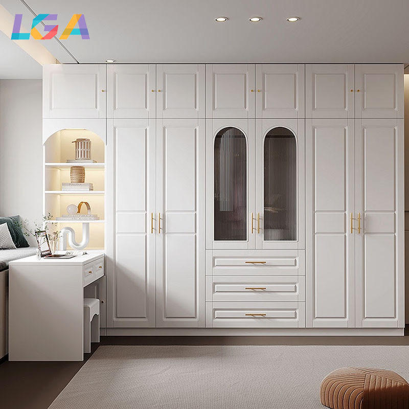LGA Wardrobe Desk Integrated Wardrobe Home Bedroom European Style ...
