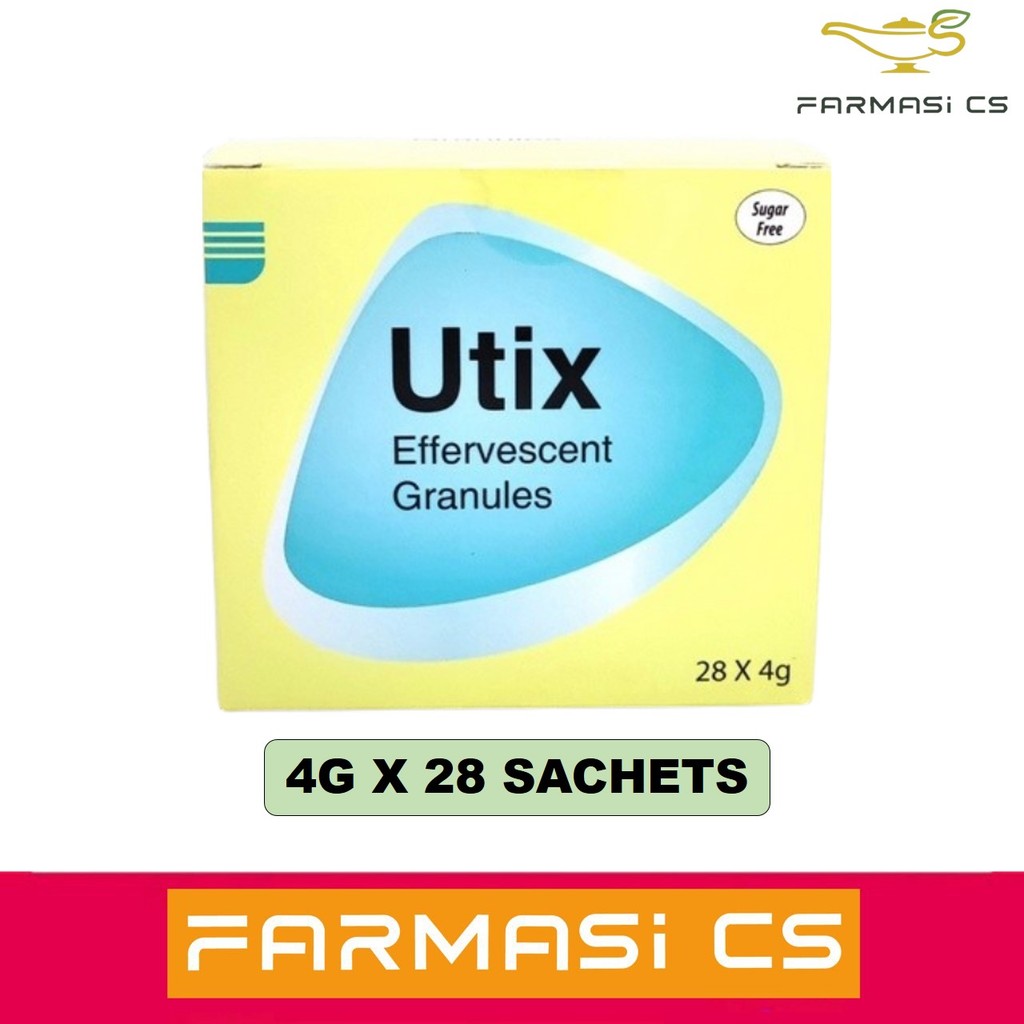 UTIX Effervescent Granules 4g x 28 Sachets [1 BOX] EXP:03/2028 [ Sugar ...