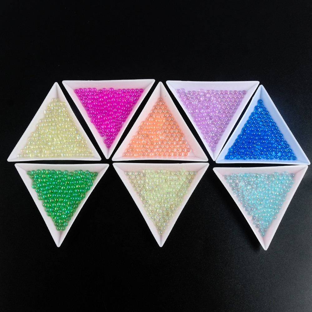 20g 2 3mm Mini Bubble Ball Beads Tiny Crystal Glass Bead For Silicone ...