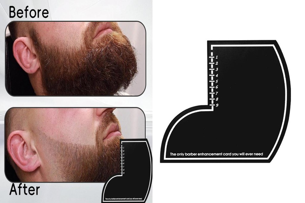 {BIG} Portable Hairline Card Men Haircut Template Professional Men's ...