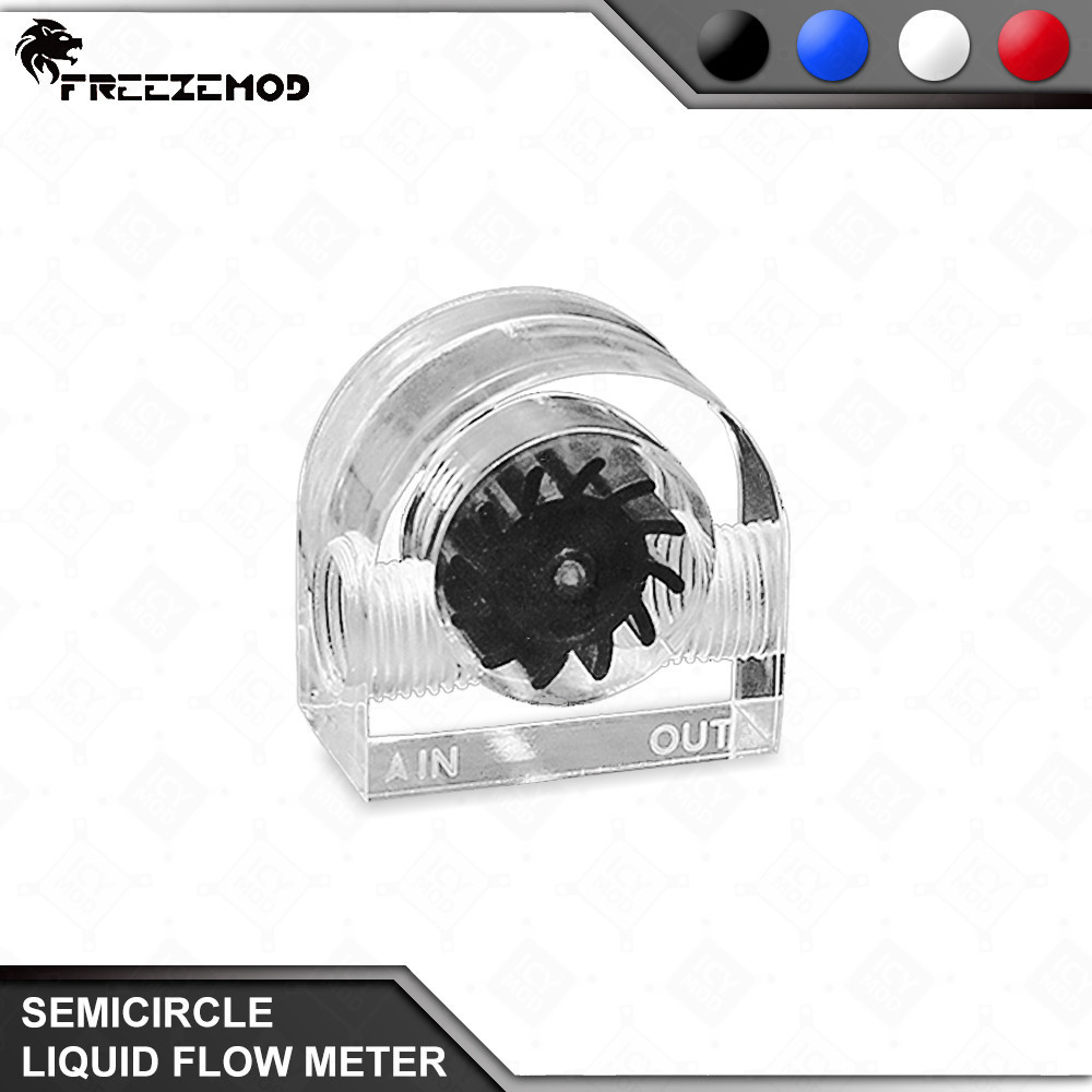 FREEZEMOD Indicator Round Liquid Flow Semicircle Flow Meter Tachometer ... FREEZEMOD Indicator Round Liquid Flow Semicircle Flow Meter Tachometer ...