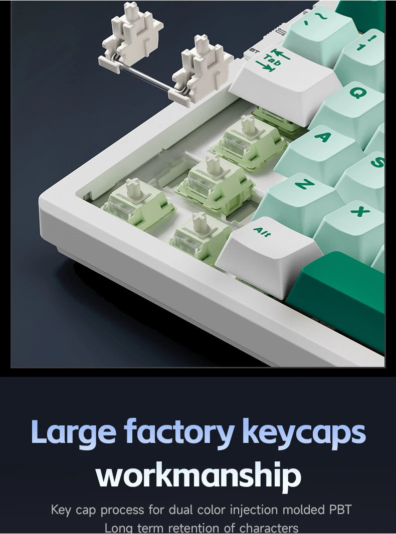 Mchose G75 / G75 PRO 2.4G Wireless/Bluetooth/Wired Gaming Mechanical ...