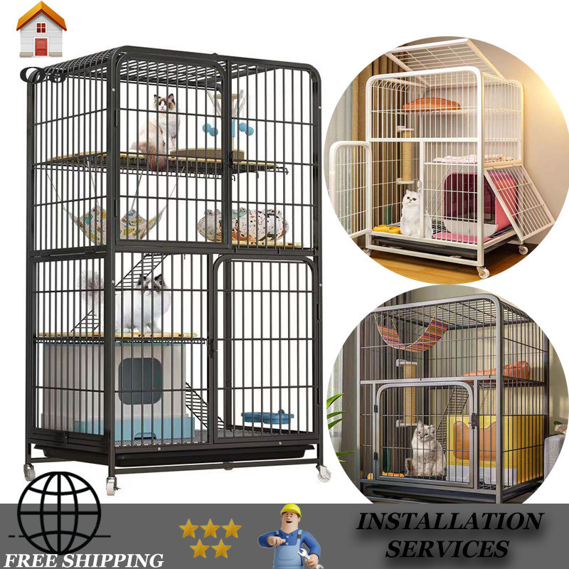 Oo Cat Villa Home Indoor With Toilet Integrated Large Free Space Nest ...