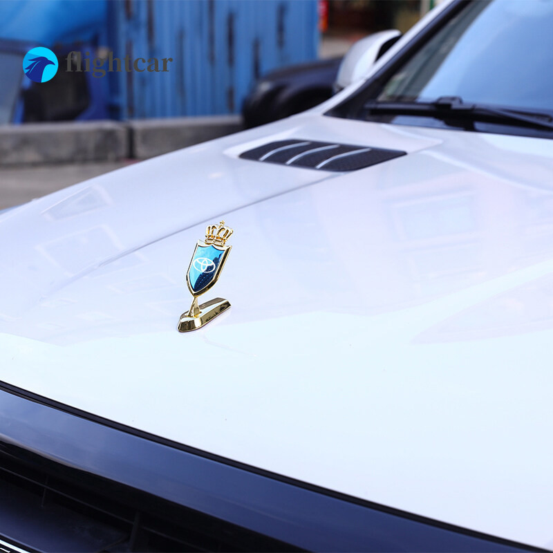 1Piece Metal Creative Crown 3D Car Front Hood Logo Sticker Attractive ...