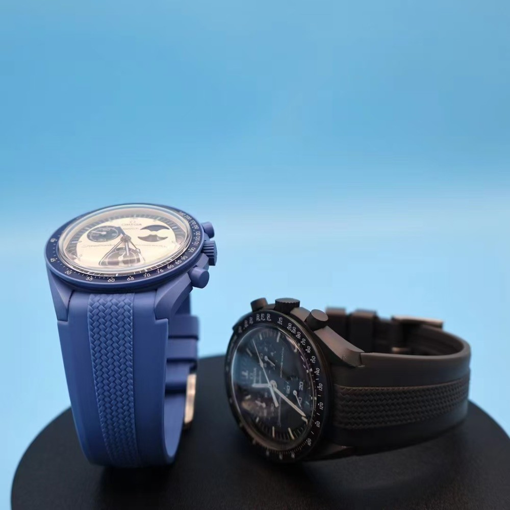 New style strap For Omega X Swatch Joint MoonSwatch Strap Seamaster 300 ...