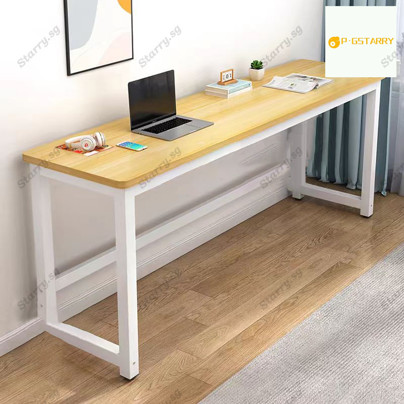 Table Long Office Home Simple Narrow Table Against The Wall Study Desk ...